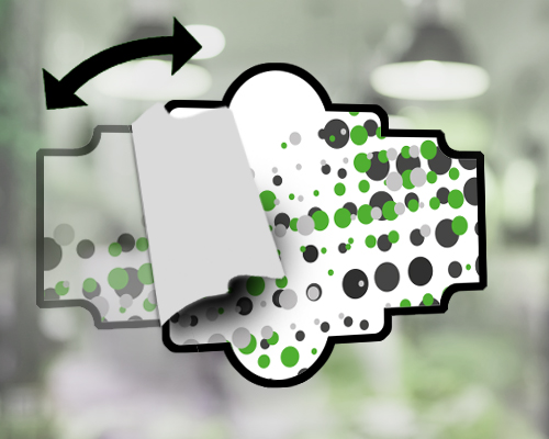 Stampa pvc adesivo attacca stacca Easy dot- Printa